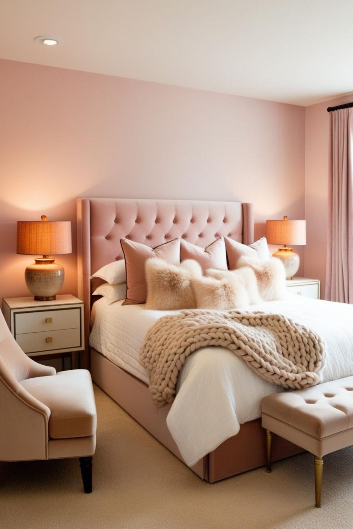 Parental Chambre Rose Poudr